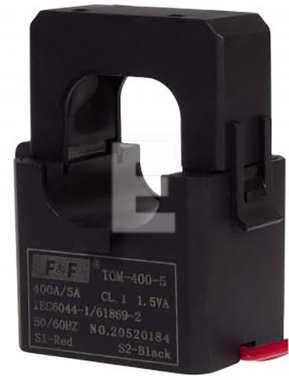 MINIATUROWY PRZEKŁADNIK PRĄDOWY 400/5A 1.5VA KLASA 1 TOM-400-5 F&F