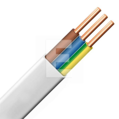 PRZEWÓD YDYP 3X1.5 ŻO 450/750V KRĄŻEK 100 M T0031 YDY P 3X1.5 ELEKTROKABEL