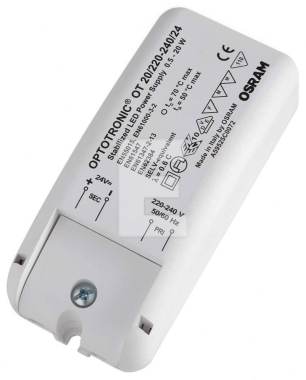 ZASILACZ NAPIĘCIOWY LED DALI/RGB OT 20/220-240/24 4050300618111 OSRAM
