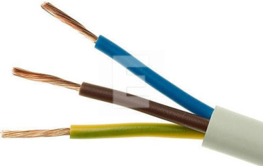 PRZEWÓD H03VV-F (OMY) 3X0.75 ŻO BIAŁY 100M T0115 OMY 3 X 0.75 ELEKTROKABEL