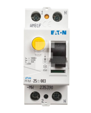 WYŁĄCZNIK RÓŻNICOWOPRĄDOWY PFIM 2P 25A 0,03A AC 235390 EATON
