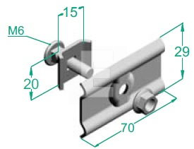 UCHWYT ŚRUBOWY USSW STAL OCYNKOWANA 900500 BAKS