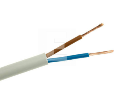 PRZEWÓD H03VV-F (OMY) 2X0.75 300/300V 25M BIAŁY T0111 OMY 2 X 0.75 ELEKTROKABEL
