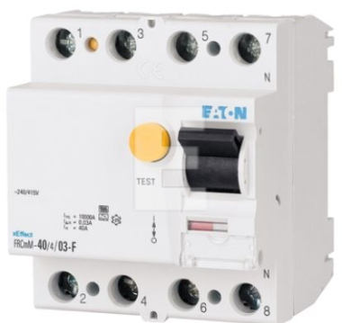 WYŁĄCZNIK RÓŻNICOWOPRĄDOWY 4P 25A 0.3A TYP G/F FRCMM-25/4/03-G/F 187420 ...