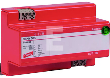 OGRANICZNIK PRZEPIĘĆ SPS PRO 2P TYP 3 D 230V 3A 5KA 1KV 80X136X56MM 912253 DEHN