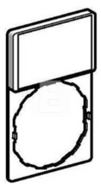 TABLICZKA/ETYKIETA OPISOWA HARMONY 30X50MM NIEOZNACZONA CZARNA/CZERWONA ...