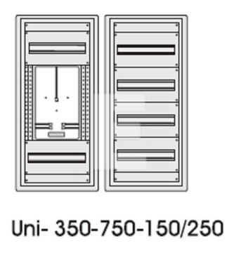 ROZDZIELNICA WYKONIENIE SPECJALNE 350X750X250MM OKIENKO BIAŁA UNI 350 ...