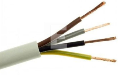 PRZEWÓD H03VV-F (OMY) 4X0.75 ŻO BIAŁY 25M P_OMY_4X0.75_BIA_25 ELEKTROKABEL