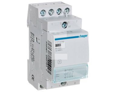 STYCZNIK MODUŁOWY CZTEROBIEGUNOWY 3NO+1NC 24V 25A ESD428 HAGER