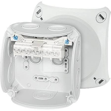 PUSZKA ODGAŁĘŹNA 104X104X70 5X4MM2 CU IP66 SZARA DK 0404 GZ 62000151 ...