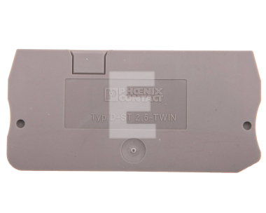 POKRYWA ZAMYKAJĄCA D-ST 2.5-TWIN 2.2X60.5X29MM 50 SZTUK SZARA 3030488 ...