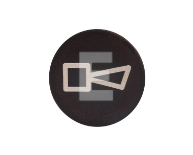 WKŁADKA PRZYCISKU PŁASKA Z SYMBOLEM BUCZEK M22-XD-S-X17 22MM CZARNA ...