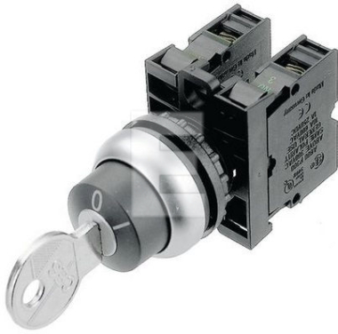 PRZEŁĄCZNIK Z KLUCZYKIEM KOMPLET M22-WRS/K11 CZARNY IP66 22.5MM 216517 EATON MOELLER