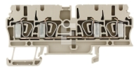 ZŁĄCZKA SZYNOWA ZDU 2.5/4AN 2.5MM2 CIEMNOBEŻOWA 1608570000 WEIDMULLER