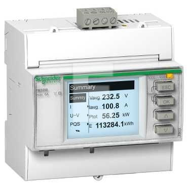 MIERNIK PARAMETRÓW SIECI POWERLOGIC PM3000 2 WEJŚCIA CYFROWE 2 WYJŚCIA ...