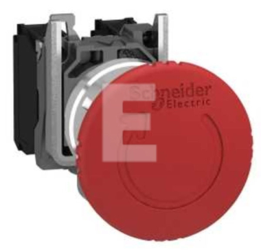 PRZYCISK BEZPIECZ. XB4 22MM 2NC CZERWONY XB4BS8444 SCHNEIDER