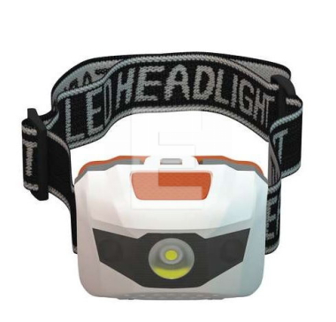 LATARKA CZOŁOWA 1+2LED (1W LED+2XCZERWONE LED O ŚREDNICY 5 MM) 3XAAA 1 ...