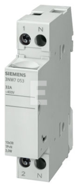 ROZŁĄCZNIK BEZPIECZEŃSTWA CYLIDRYCZNY SENTRON 1P 10X38MM 32A 690V SZYNA ...