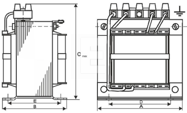 TRANSFORMATOR JEDNOFAZOWY TMM 160VA 400/24V 16224-9981 BREVE