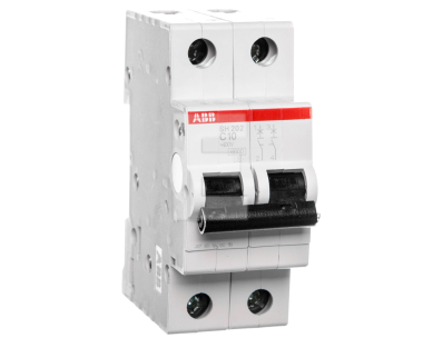 WYŁĄCZNIK NADPRĄDOWY SH202 2P C10 6KA 2CDS212001R0104 ABB