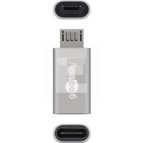 ADAPTER USB-C > MICROUSB 2.0 (TYP B) SREBRNY 55552 GOOBAY