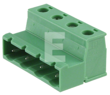 ŁĄCZNIK WTYKOWY PŁYTEK DRUKOWANYCH GIC 2.5/4-ST-7.62 4P 12A ZIELONY 1828825 PHOENIX