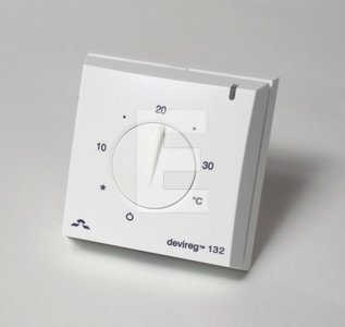 TERMOSTAT DEVIREG 132 NATYNKOWY 230V 16A 5/30°C IP30 BIAŁY 140F1011 DEVI