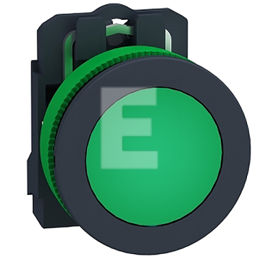 PRZYCISK HARMONY XB5 LED 24V AC/DC SAMOPOWRÓT ZIELONY XB5FVB3 SCHNEIDER