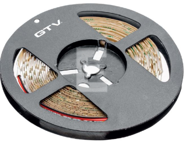 TAŚMA FLASH 2835 300 LED 33W 6500K BEZ ŻELU 8MM ROLKA 5M 12V LD-2835-300-20-ZBN GTV