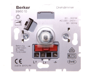 ONE.PLATFORM ŚCIEMNIACZ OBROTOWY 60-600W MECHANIZM 286010 BERKER