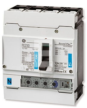 WYŁĄCZNIK KOMPAKTOWY RECORD PLUS FE250 FEV46TA250KF 4P 250A 36KA 431097 GE