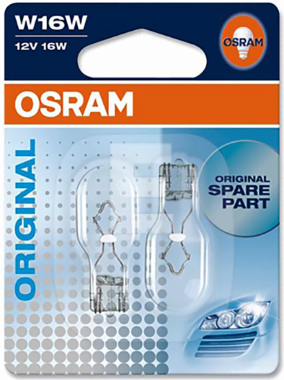 ŻARÓWKA SAMOCHODOWA 2 SZTUKI 16W W2.1X9.5D W16W 921-02B 4008321349507 OSRAM