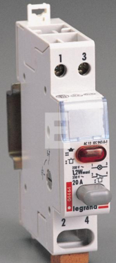 ŁĄCZNIK PRZYCISKOWY 1R LP352 Z LAMPKĄ 004464 LEGRAND