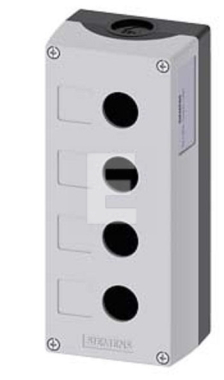 OBUDOWA KASETY STEROWNICZEJ SIRIUS ACT 4-OTWOROWA 22MM IP66 CZARNO-SZARA 3SU1804-0AA00-0AB1 SIEMENS