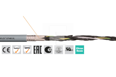 PRZEWÓD STEROWNICZY CHAINFLEX CF140.UL (5G0.5)C SZARY CF140.05.05.UL IGUS