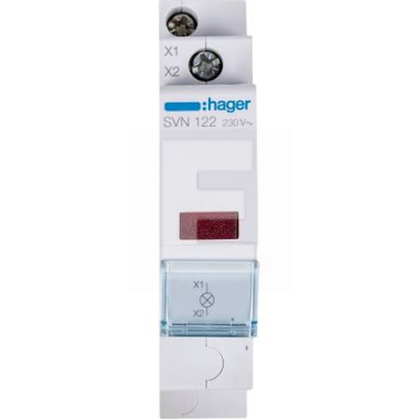 LAMPKA SYGNALIZACYJNA LED CZERWONA 230VAC SVN122 HAGER