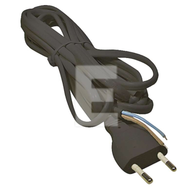 PRZEWÓD PRZYŁĄCZENIOWY Z WTYCZKĄ PŁASKĄ H03VVH2-F 2X0.75 2M CZARNY S19272 EMOS