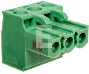 WTYK ŚRUBOWY MSTBT 2.5 HC/ 3-ST DO PŁYTEK DRUKOWANYCH 3-BIEGUNOWY ZIELONY 1926248 PHOENIX