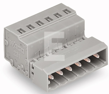 WTYK MCS MIDI CLASSIC 3P 12A 320V RASTER 5MM 18.2X14.3X27.5MM SZARA POLIAMID 66 231-603 WAGO