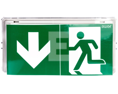 OPRAWA AWARYJNA EXIT IP65 LED 1W 130LM 1H AUTOTEST AWEX