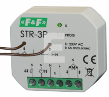 STEROWNIK ROLET DO SILNIKÓW 230V AC 8A STR-3P F&F