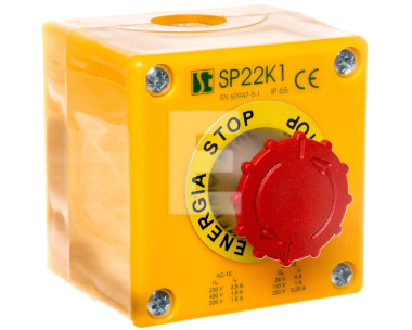 KASETA STEROWNICZA K1 Z PRZYCISKIEM ENERGIA STOP SP22K1\\08-1 SPAMEL