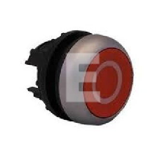 NAPĘD PRZYCISKU M22-DR-R-X0 CZERWONY "O" IP67 22MM 216628 EATON MOELLER