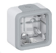 NATYNKOWA PUSZKA POJEDYNCZA SZARA PLEXO55 69651 LEGRAND