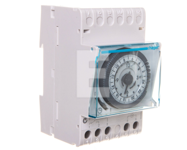 ZEGAR ANALOGOWY DOBOWY 1P 16A 250V AC-1 3 MODUŁY IP20 SZYNA DIN ...
