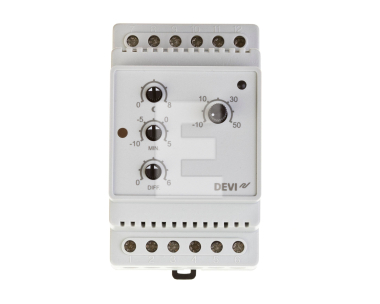 TERMOSTAT DEVIREG 316 230V 16A -10/50°C IP20 MONTAŻ NA SZYNIE DIN BIAŁY 140F1075 DEVI