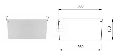 KLOSZ PLEXI DO EXIT DWUSTRONNY 300X260X130MM PLEXI EXIT AWEX
